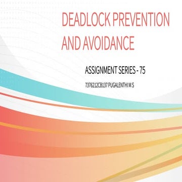 Deadlock Prevention And Avoidancepptx