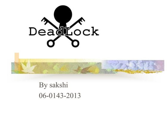 Deadlocks In Operating System Ppt 3657