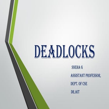 DeadLock in Operating-Systems | PPTX