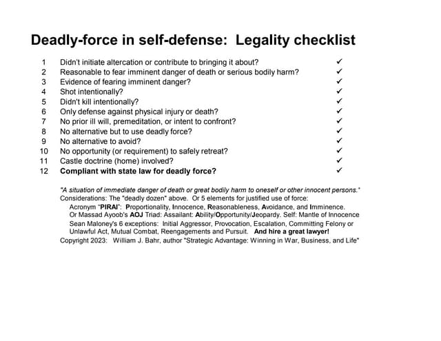 Deadly Force Checklist 2 Pdf Free Download