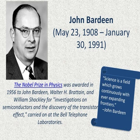 John Bardeen | PPTX