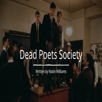 Dead Poets Society Powerpoint sobre o filme | PPTX