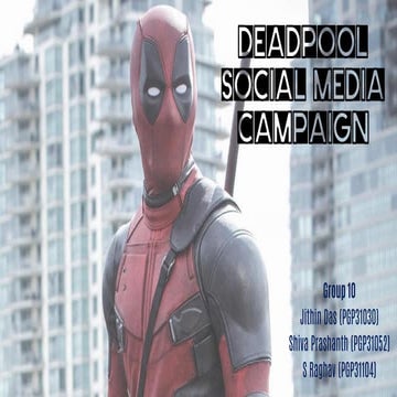 Dead pool social media campaign | PDF