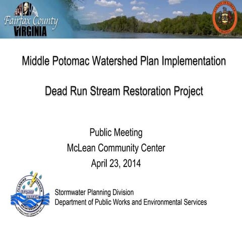 Dead Run Stream Restoration May 2014 | PPTX | Civil Engineering ...