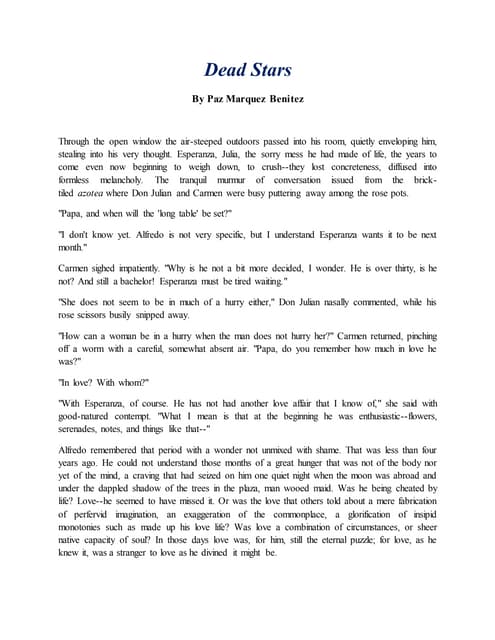 PHILIPPINE LITERATURE- "Deads star" | DOCX