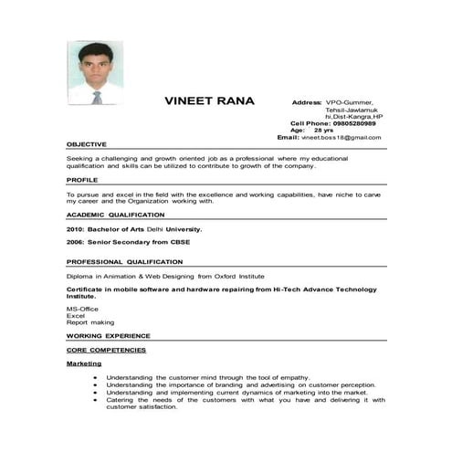 vineet rana job | DOCX