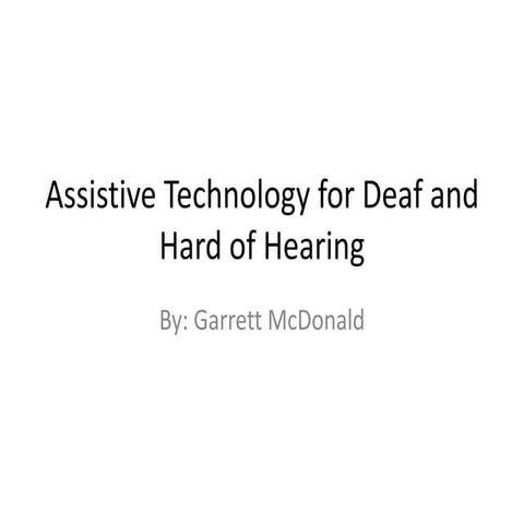 Deaf | PPTX