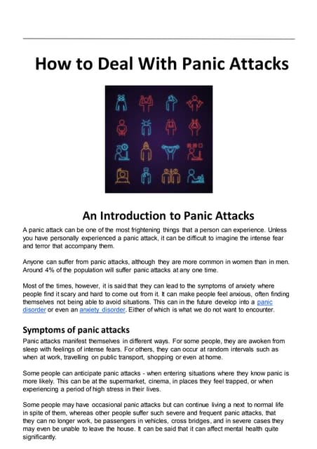 Panic attack and anxiety disorder | PPT | Diseases and Conditions ...