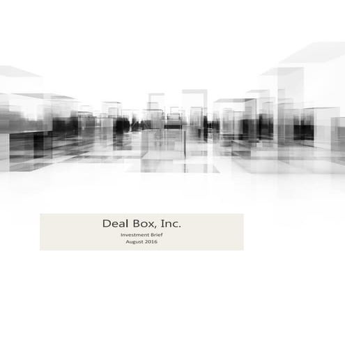 Deal Box Investment Brief | PDF