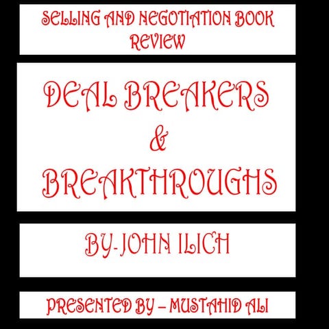 Deal breakers breakthroughs | PPTX