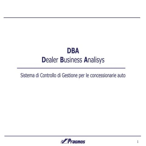 Dealer business analysis | PDF