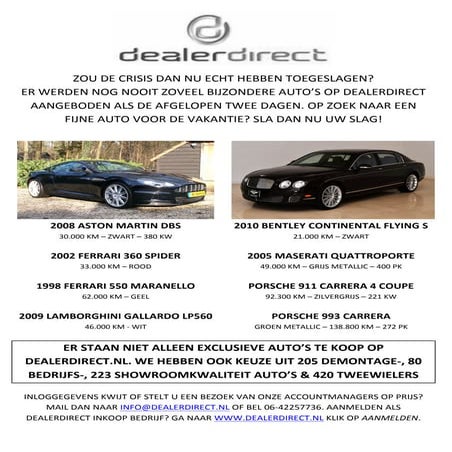 Dealerdirect fax ned 02052013 | PDF