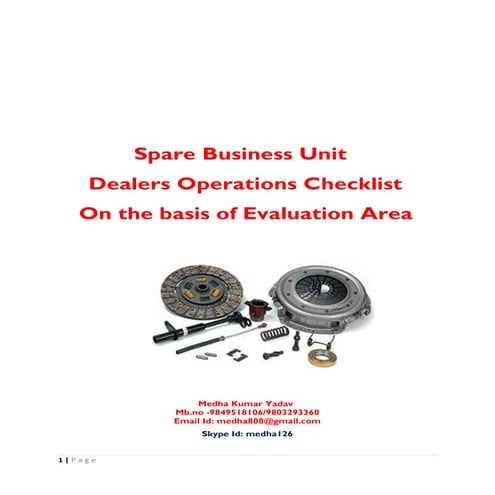Spare parts management | PDF