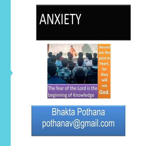 Dealing with anxiety | PPT | Christianity | Religion & Spirituality