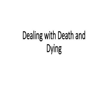 psychological; dealing with death/ dying | PDF