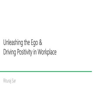 Dealing with ego at workplace | PPTX