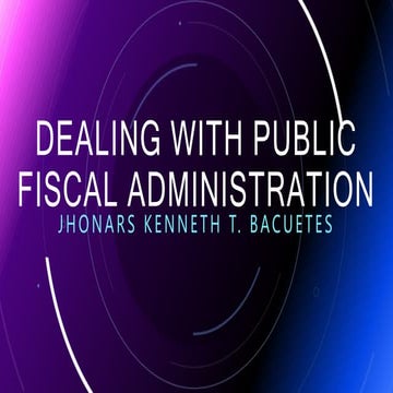 Fiscal Administration by Theresa | PPSX