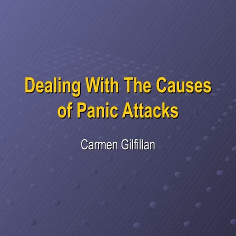 Anxiety Disorders | PPTX