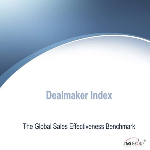 Dealmaker index | PPTX
