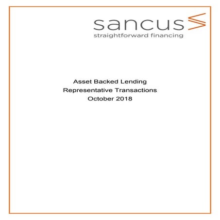 Sancus Deal Sheet August 2020 | PDF