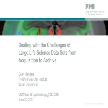 Dealing with the Challenges of Large Life Science Data Sets from ...