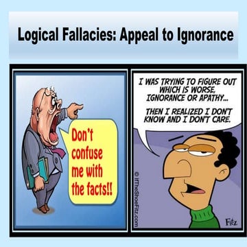 Dean r berry fallacy appeal to ignorance | PPTX