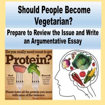 Dean r berry pro and con vegetarian or not | PPTX