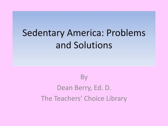 Dean r berry problems and solutions the cycle of poverty in america | PPT