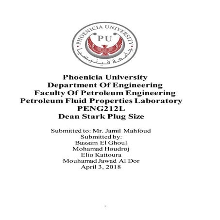 Dean stark plug size | PDF