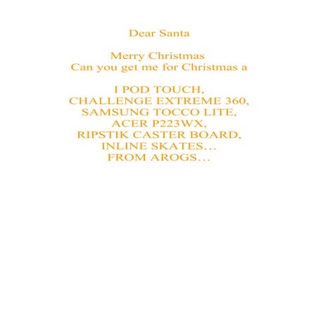 Dear Santa | PDF
