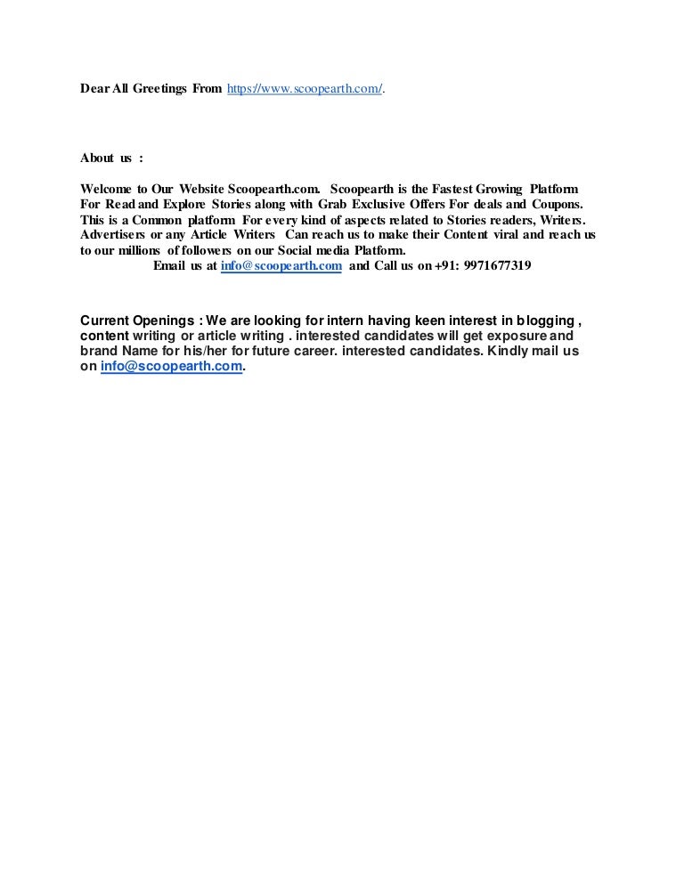 Dear all greetings from