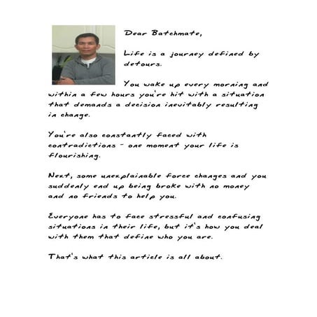 Dear batchmate | PDF