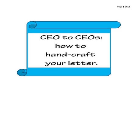 Dear CEO | PDF