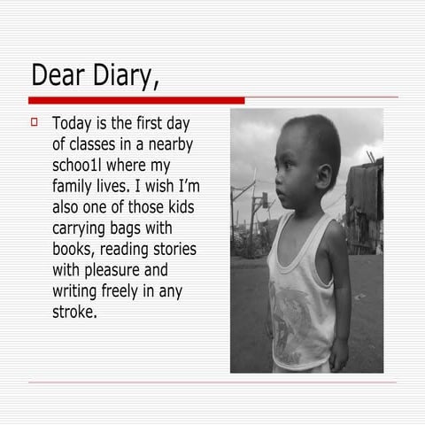 Dear Diary, | PPT | Homework and Study | Education