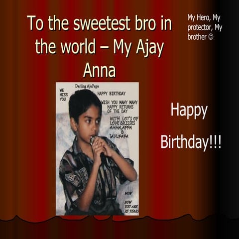 Dearest Ajay Anna, | PPT