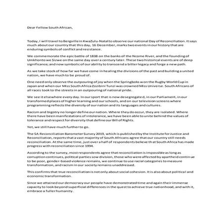 Dear fellow south african | DOCX