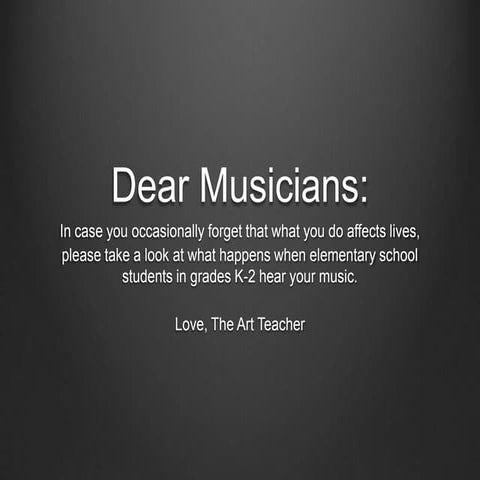 Dear musicians | PPT