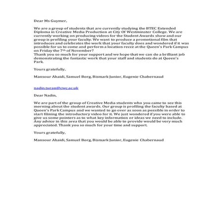 Dear sir or madam email addres | DOCX