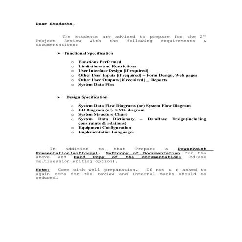 Dear students(2nd review) | PDF