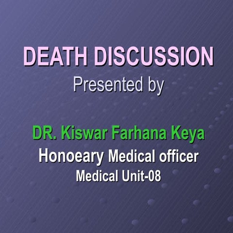 Death Case Review | PPT