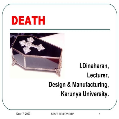 Death | PPT | Christianity | Religion & Spirituality