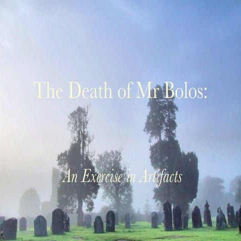 The Death of Mr. Bolos | PDF