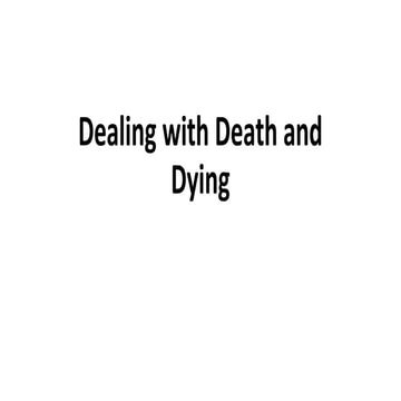 psychological; dealing with death/ dying | PDF