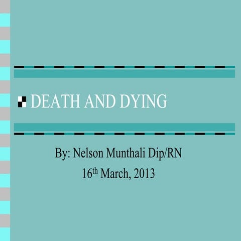 Death and dying | PPTX