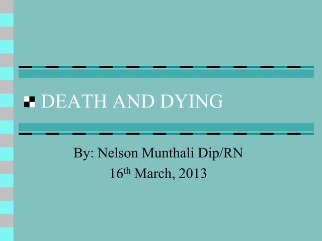 Human Person as Oriented Towards Their Impending Death.pptx