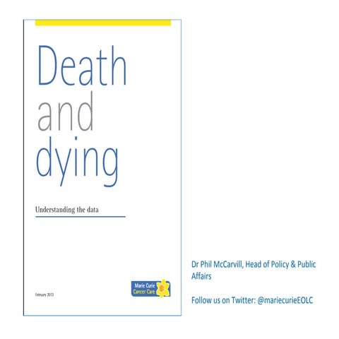 Death and dying - understanding the data | PPT