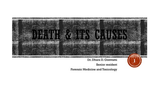 Mode of death | PPTX