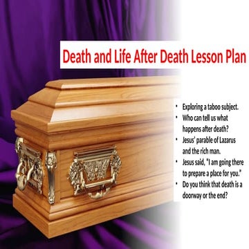 Death and life after death lesson plan for Primary School teachers | PPTX
