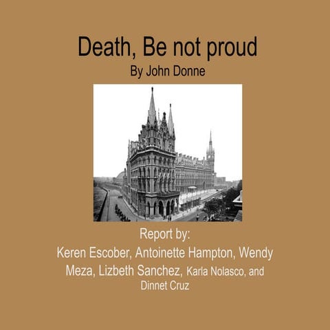 Death_Be_not_proud.ppt by John Donne Poet | PPT