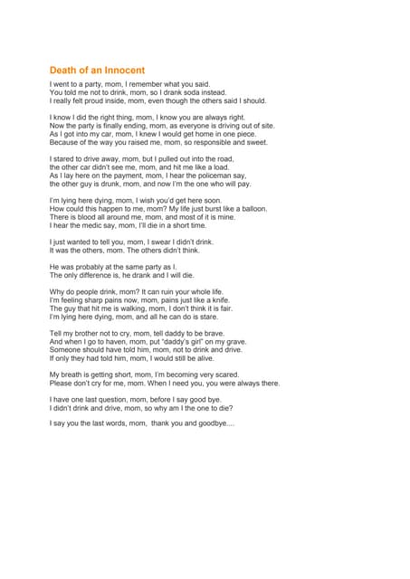 Poems On Death And Dying